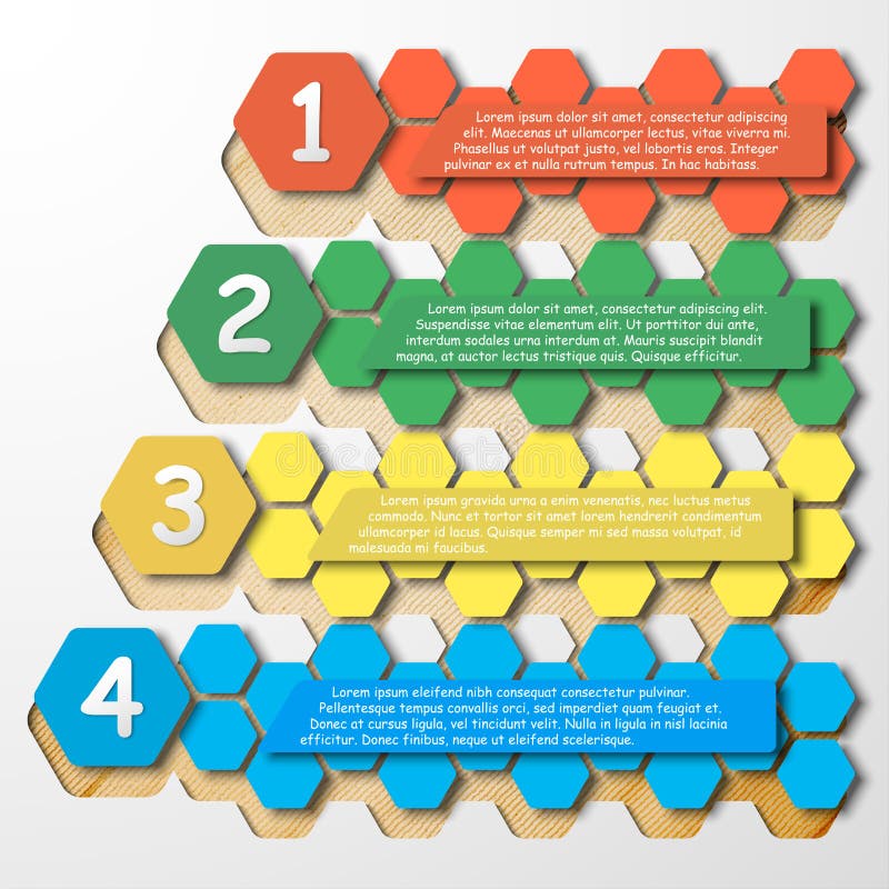 Step Infographics, Color Template Vector for Stock Vector ...
