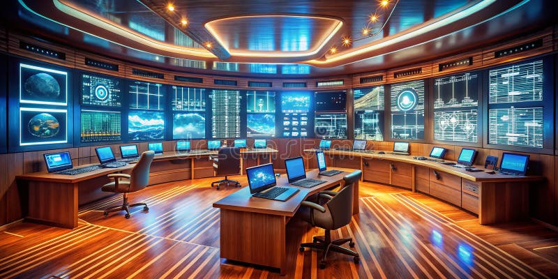 Advanced Network Security Control Room Visualizing Data Analysis and ...