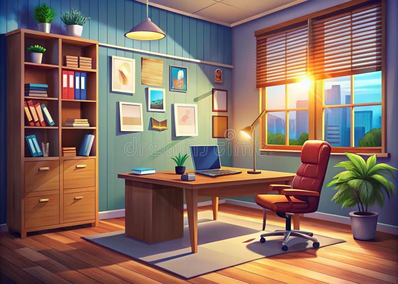 A Futuristic Detectives Office Modern Interior Design for Crime Scene ...