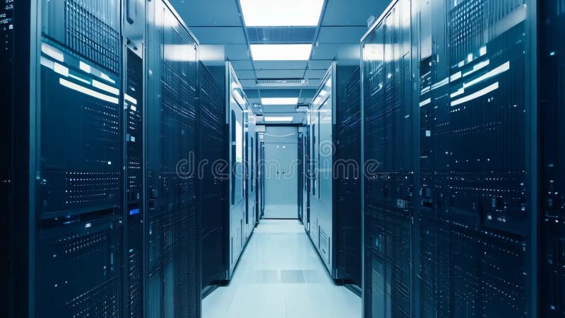 Exploring a Modern Data Center with High-capacity Servers in Operation ...