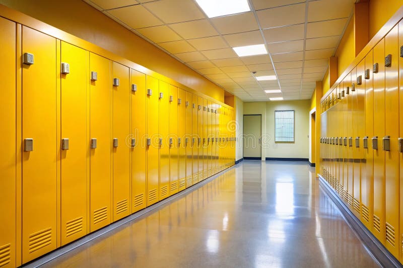 Bright and Airy School Hallway Showcases Minimalist Design with Vibrant ...