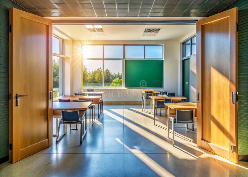 Inspiring Learning Space a Bright Classroom Awaits with Minimalist ...