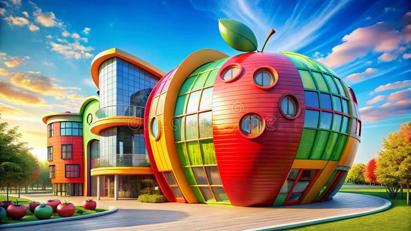 A Whimsical Architectural Perspective Exploring the Unique Design of a ...