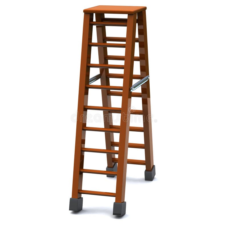 Step ladder 3d stock illustration. Illustration of step - 21947803