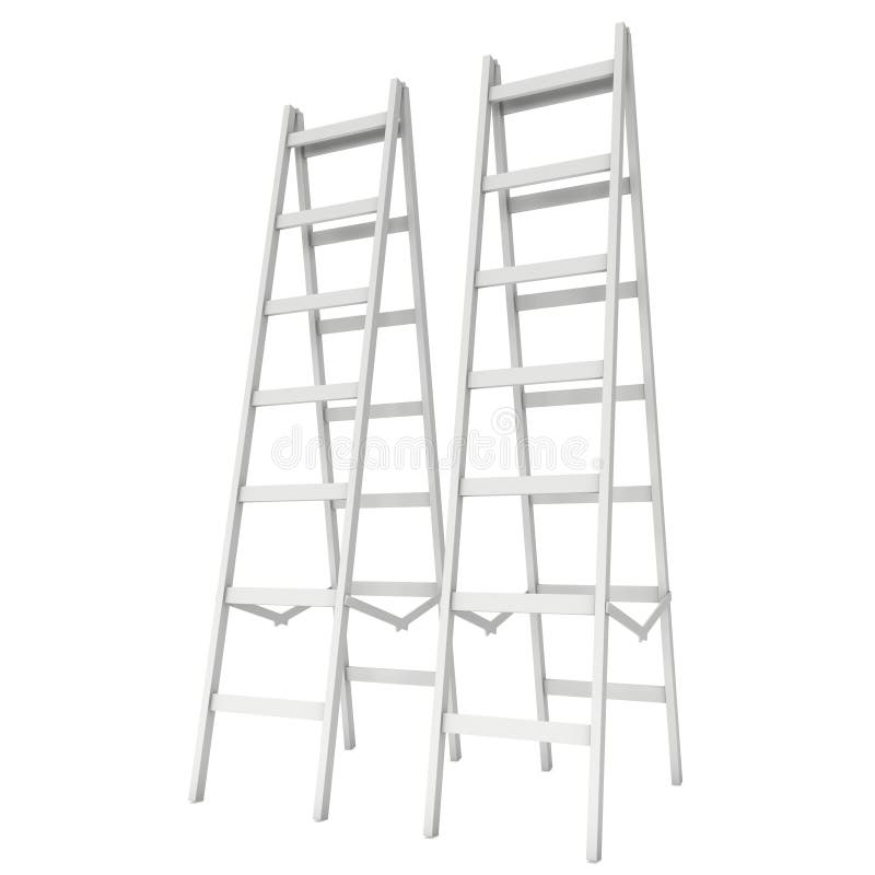 Step ladder 3d render stock illustration. Illustration of high - 166212703