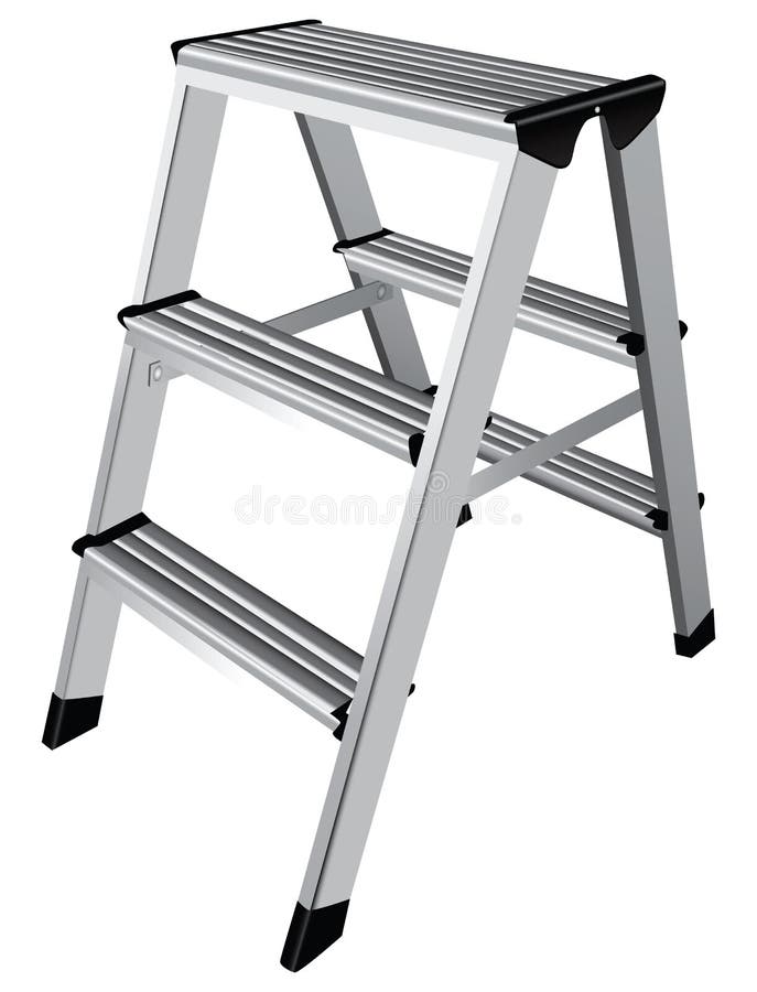 Step ladder stock vector. Illustration of household, construction ...