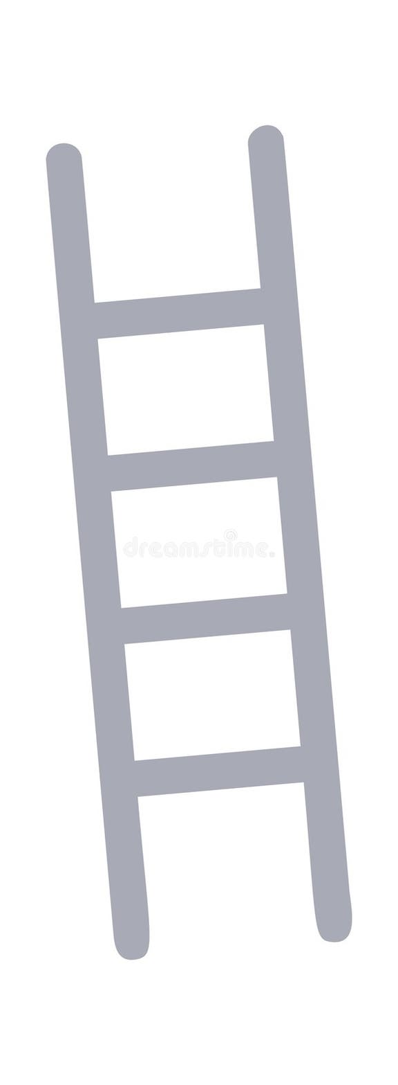 Step Ladder Hand Drawn Doodle Stock Vector - Illustration of instrument ...