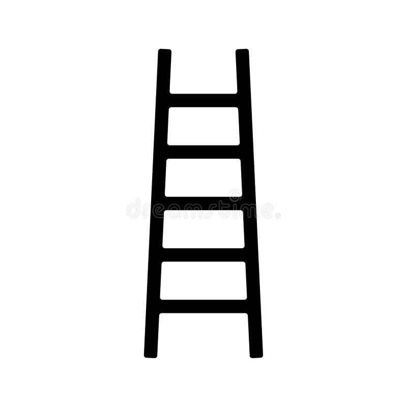 Step Ladder Icon Vector Design Template Basic RGB Stock Illustration - Illustration of symbol ...