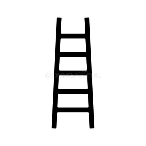 Step Ladder Icon Vector Design Template Basic RGB Stock Illustration ...