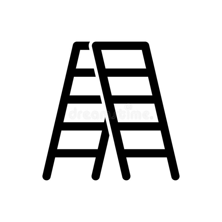 Step Ladder Icon Vector Design Template Basic RGB Stock Illustration ...