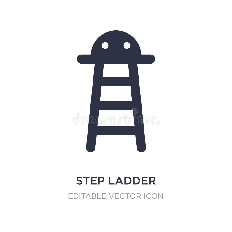 Ladder Icon on White Background. Simple Element Illustration from ...