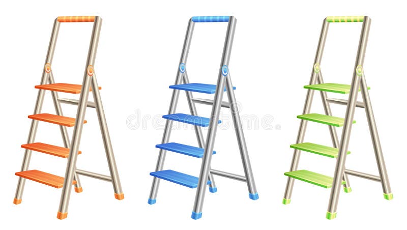Step Ladder stock vector. Illustration of climb, aluminum - 21019995
