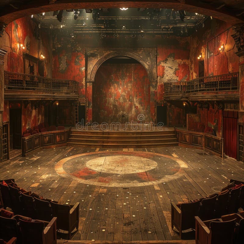 Step into the Magical World of an Empty Theatre with a Circular Stage ...