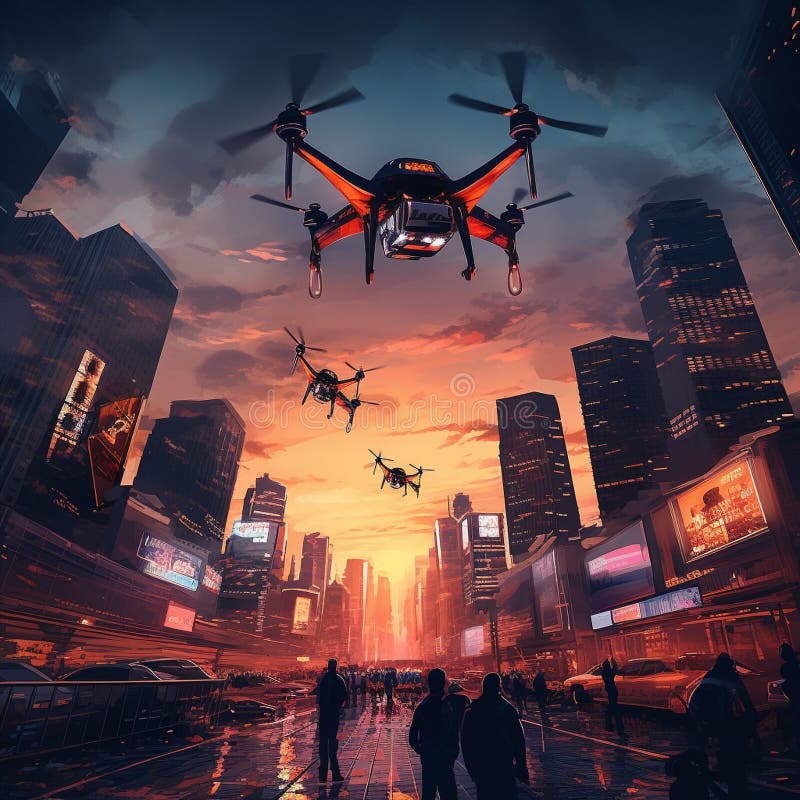 Drone Diaries: a Photographic Narrative of Unmanned Flight Stock Photo ...