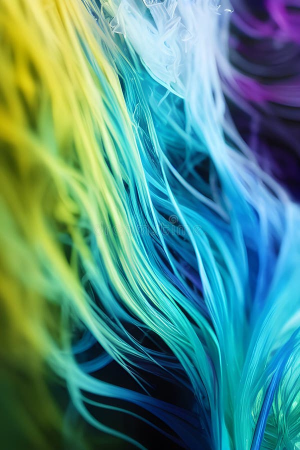 Colorful Complementary Psychedelic Art Smooth Texture Generated by Ai ...