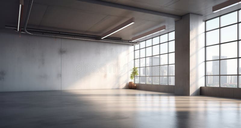 Empty Room Space for Your Imagination Stock Illustration - Illustration ...