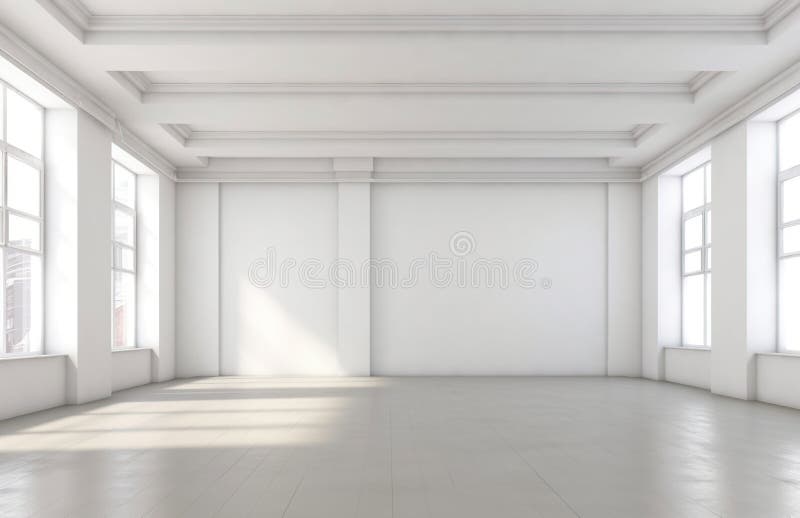 Empty Room Space for Your Imagination Stock Illustration - Illustration ...