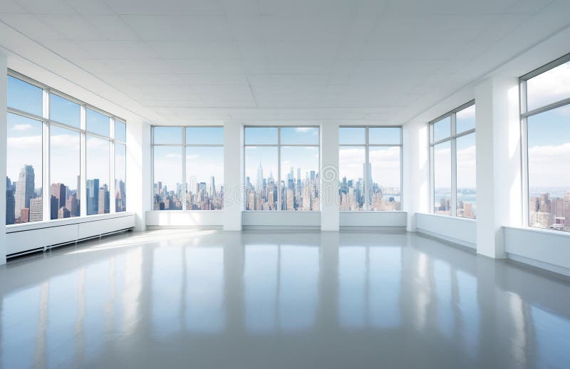 Empty Room Space for Your Imagination Stock Illustration - Illustration ...