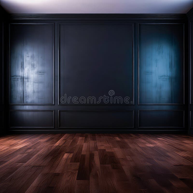 Dark Vintage-style Interior with a Textured Concrete Wall Showcasing a ...