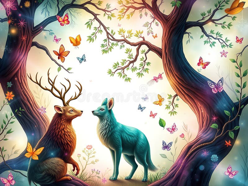 Step into a Mystical Forest Dimension a Whimsical Realm of Enchanted ...