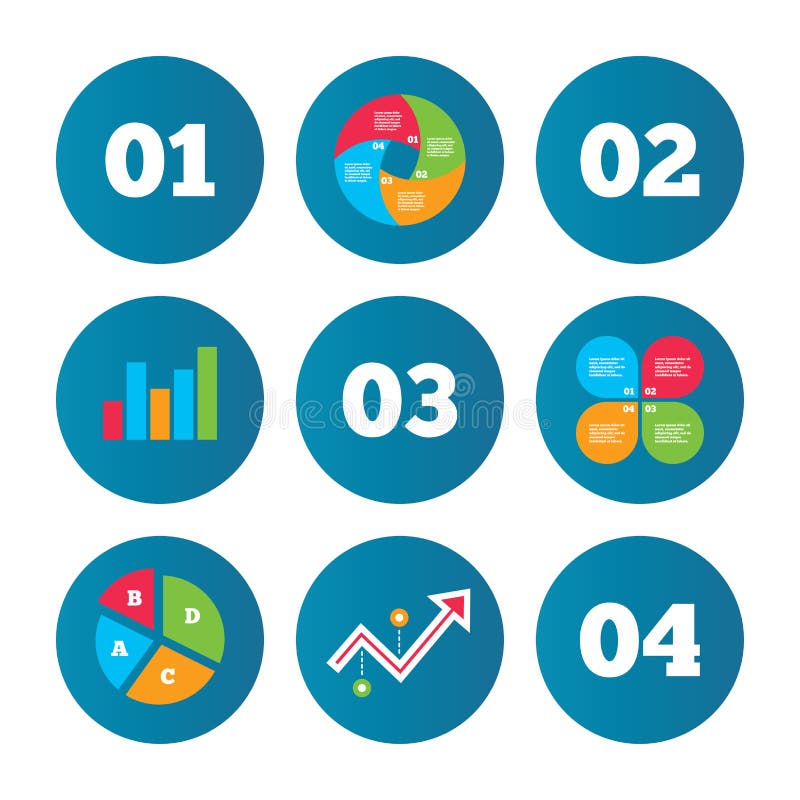 Step One, Two, Three Icons. Sequence of Options. Stock Vector ...