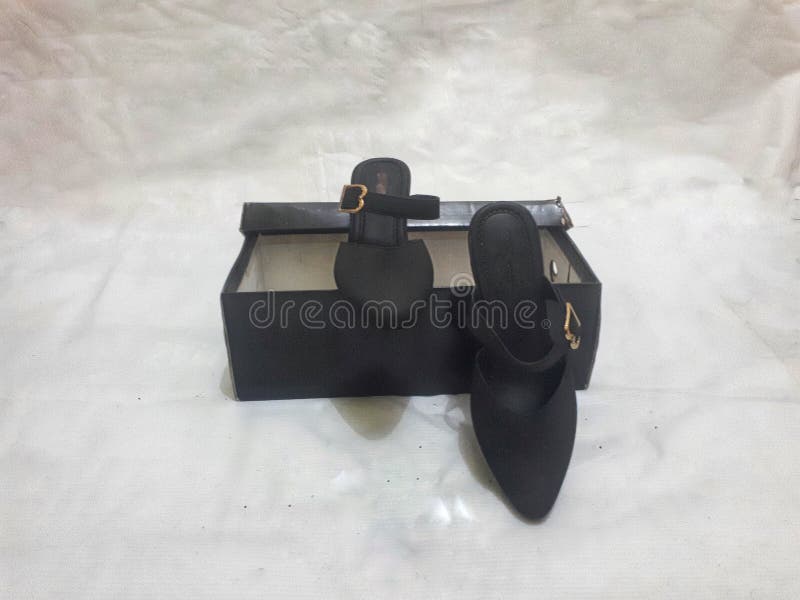 Step Out of the Shoe Box Elegantly Stock Image - Image of black ...