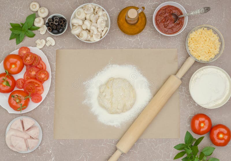 Step by Step Preparation of Homemade Pizza, Step 1 - Preparation of the ...