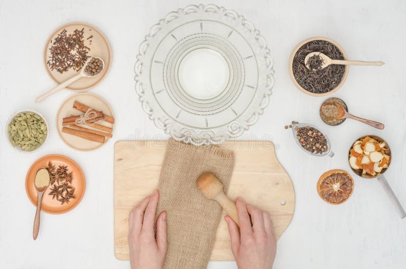 Step by Step Preparation of Masala Tea with Spices. Step 1- Preparing ...