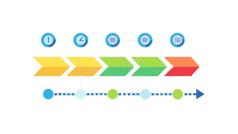 Step-by-Step Progress Bar Infographic Elements, Vector Design ...