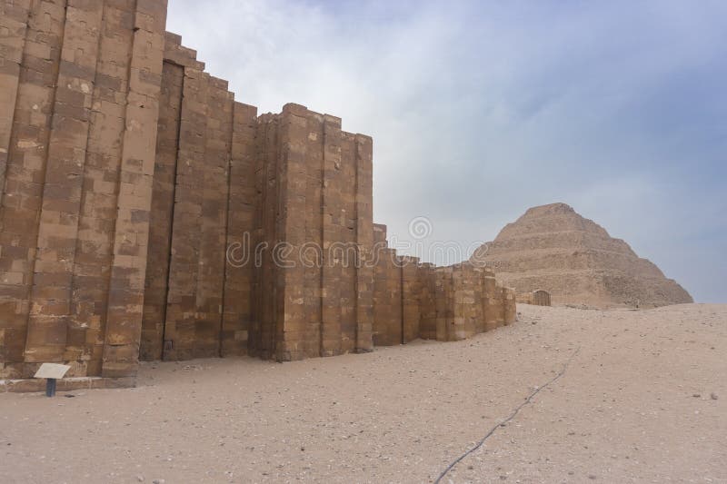 Step Pyramid of Djoser, the First Pyramid of Egypt Stock Image - Image ...