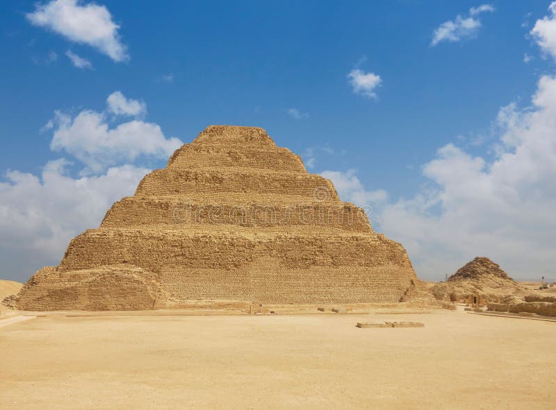 Step Pyramid of Djoser and Its Interior Stock Image - Image of vast ...