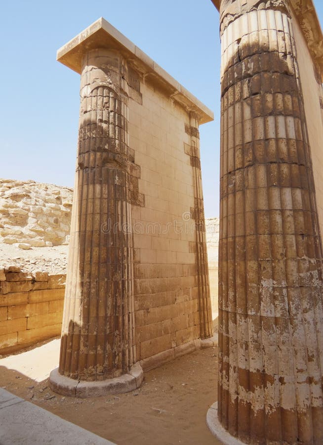 Step Pyramid of Djoser and Its Interior Stock Image - Image of vast ...
