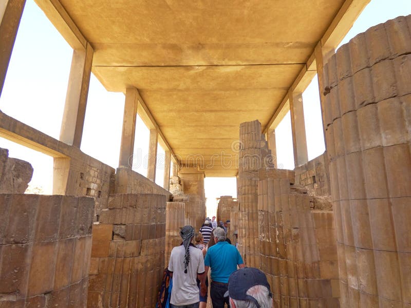 Step Pyramid of Djoser and Its Interior Stock Photo - Image of aerial ...