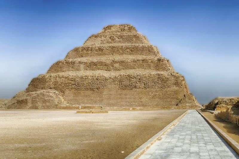 Step Pyramid of Zoser, First Ever Built Stock Photo - Image of burial ...