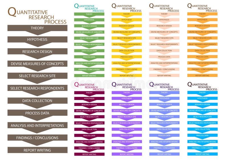 11 Step of Qualitative Research Process Stock Vector - Illustration of ...