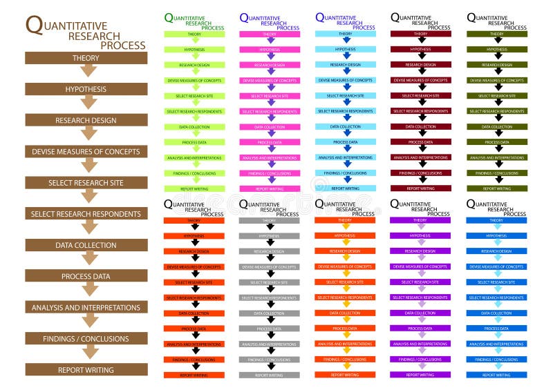 11 Step of Qualitative Research Process Stock Vector - Illustration of ...