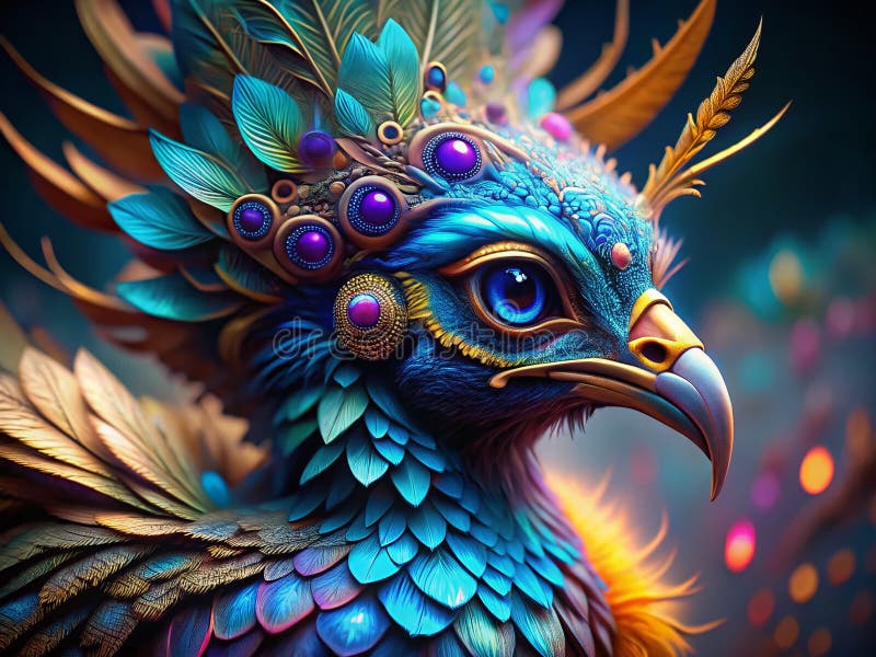 Enthralling Closeup of a Fantastical Creature Intricate Details of ...