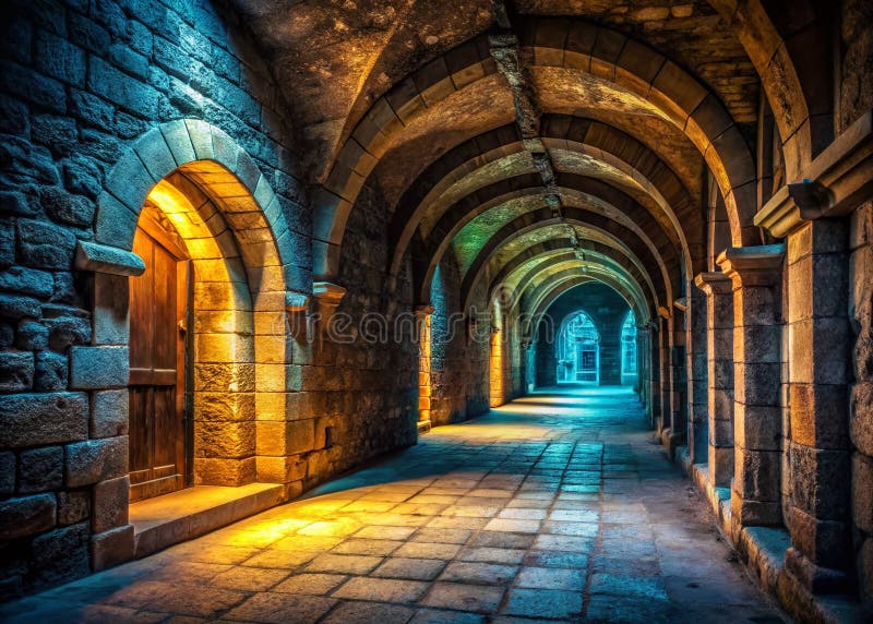 Enchanting School Corridor Background a Mystical HogwartsInspired ...