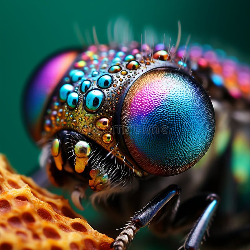 The Window To a Different World: Examining Insect Eyes Up Close Stock ...