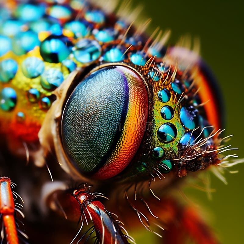 The Window To a Different World: Examining Insect Eyes Up Close Stock ...