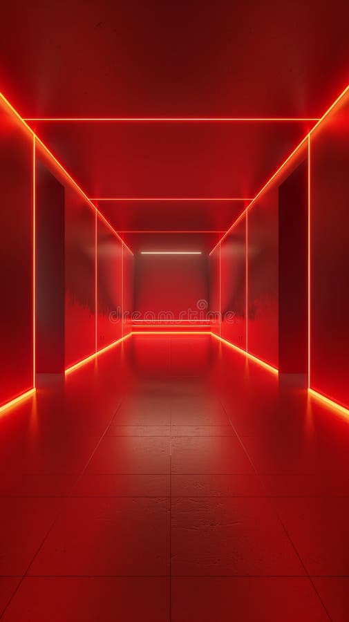 Step into this Red-lit Corridor, Where the Architecture Meets Cutting ...