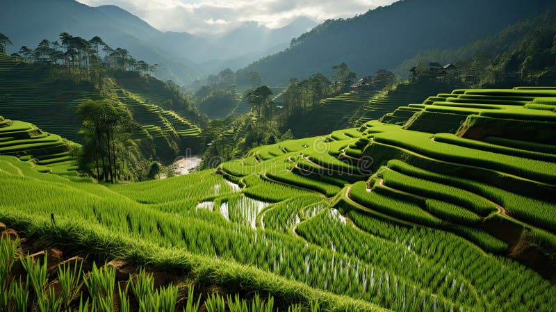 Step rice fields stock image. Image of horticulture - 293728935