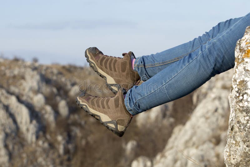 Step on rocks stock photo. Image of path, mountaineering - 93553952