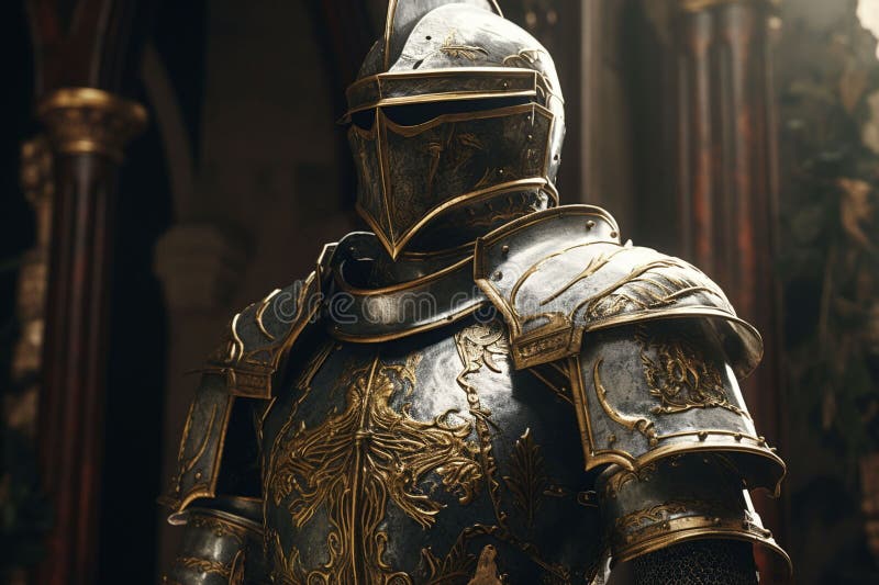 Step into the Shoes of a Medieval Knight with an Stock Illustration ...