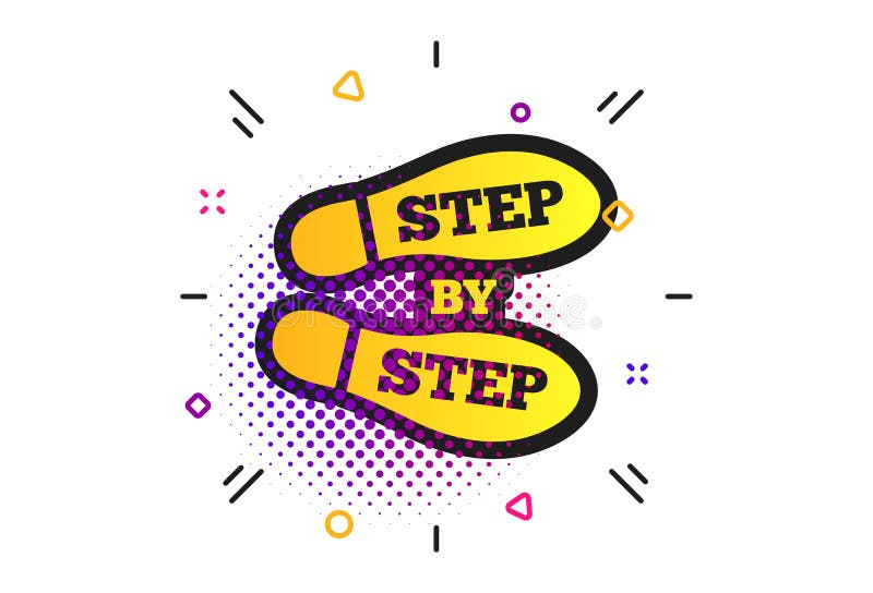 Step by Step Sign Icon. Footprint Shoes Symbol. Vector Stock Vector ...