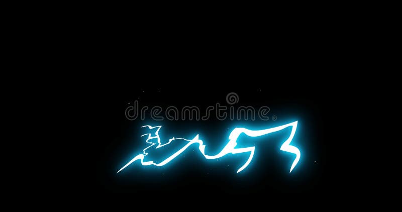 3 Step Spark Shock Thunder Electrical Cartoon Animation Stock Footage ...