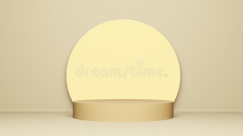 Step Stage Podium Stage Backdrop. 3d Rendering Stock Illustration ...