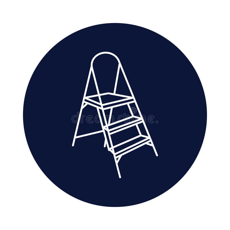Step, Stairs, Ladder, Folding Ladder, Stepladder Icon Stock Vector ...