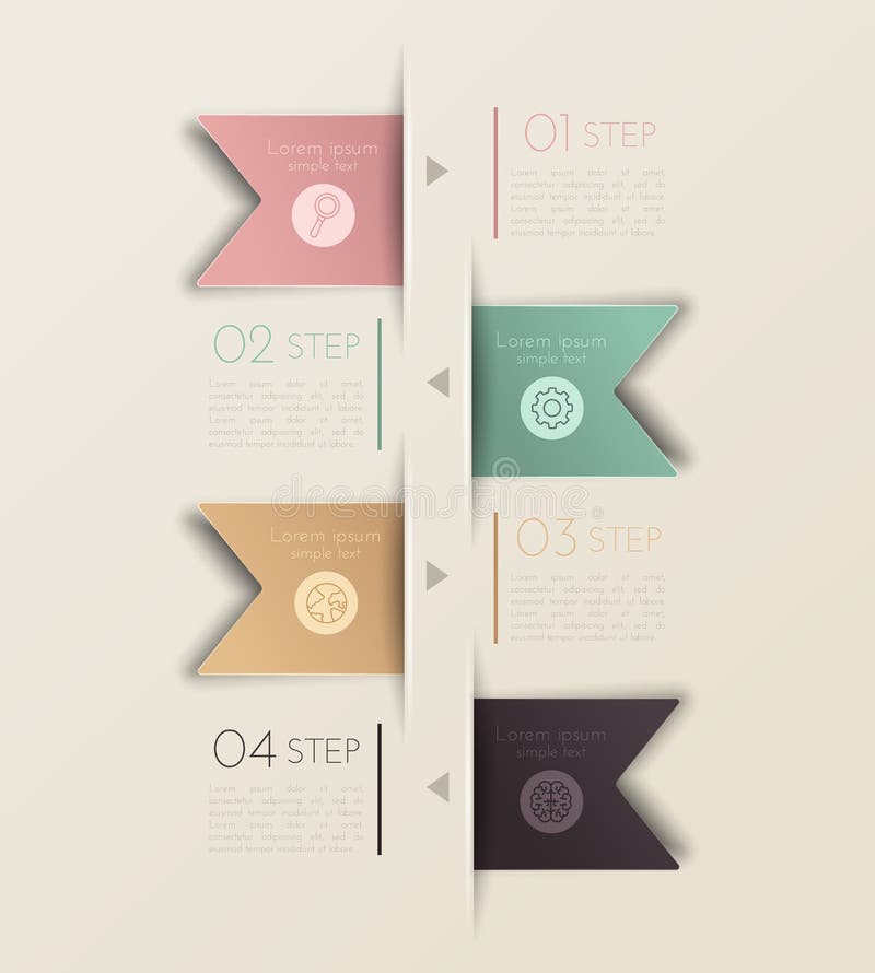 Step by Step Business Concept Stock Illustration - Illustration of ...