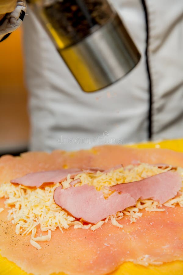 Step-by-step Cooking Cutlet with Cheese and Turkey with Chicken ...